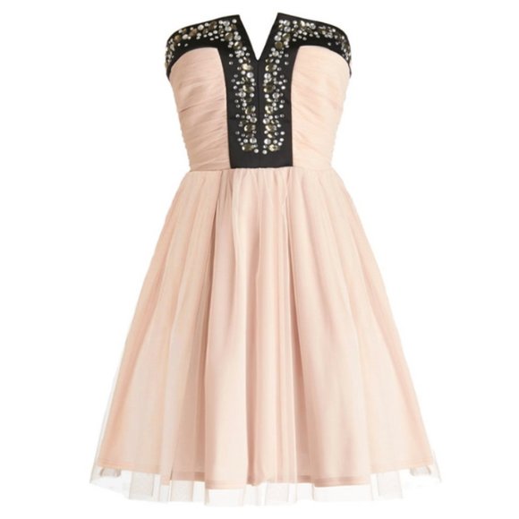 Modcloth | Dresses | Strapless Pink Modcloth Dress | Poshmark